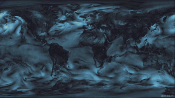 data visualization : I made a wind visualization. It shows how winds ...