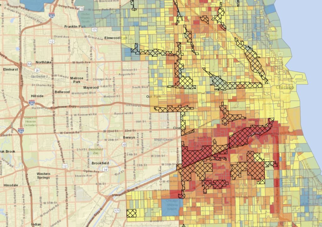 data visualization : Mapping the Chicago Neighborhoods Most at Risk ...