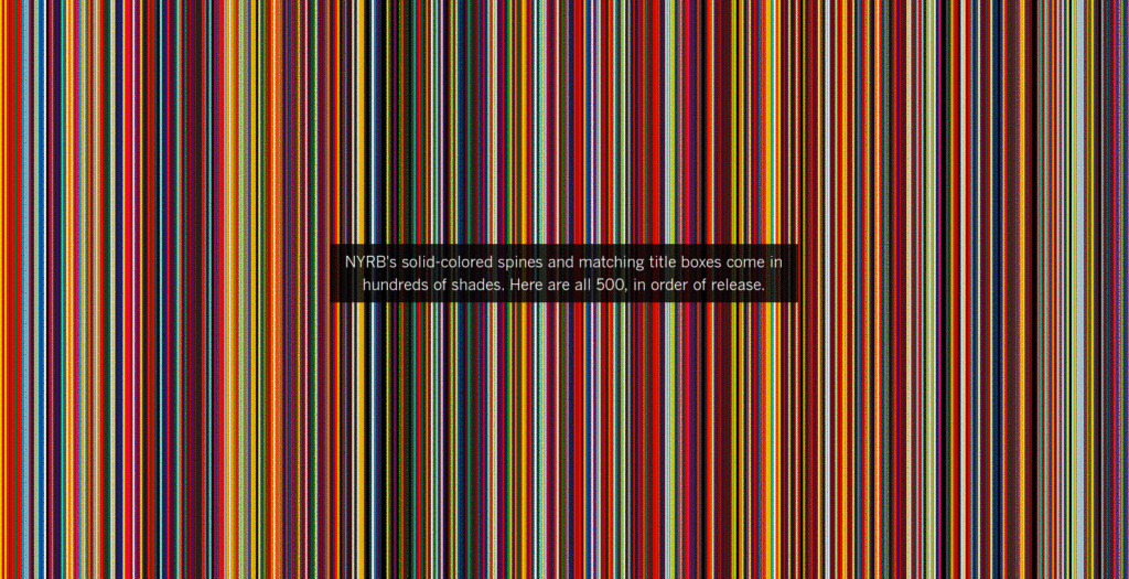 data visualization : [OC] The book covers of NYRB Classics ...