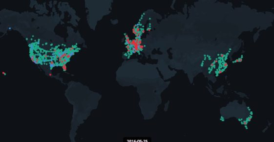 data visualization : Tesla's growing worldwide presence visualized [OC ...