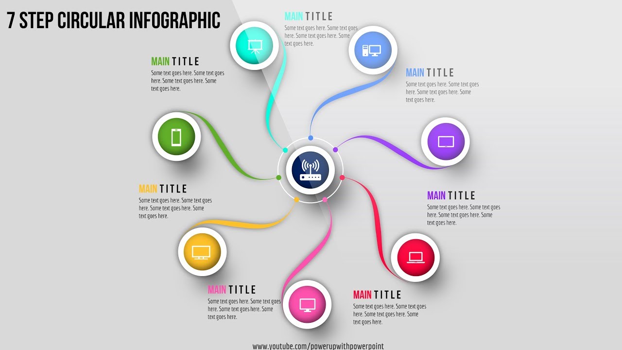 Video Infographic : 10.Create 7 Step CIRCULAR Infographic/Powerpoint ...