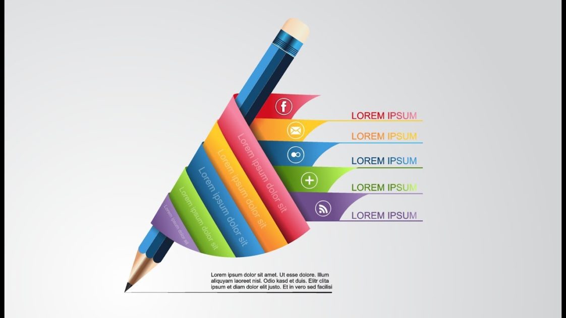 Video Infographic : CorelDraw x7 Tutorial – 3D Pencil Infographic ...