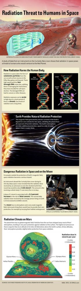 Data Chart : How Radiation in Space Threatens Exploration [infographic ...