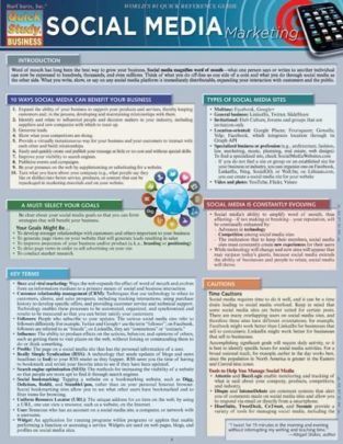 Data Chart : Social Media Marketing Laminated Reference Guide ...