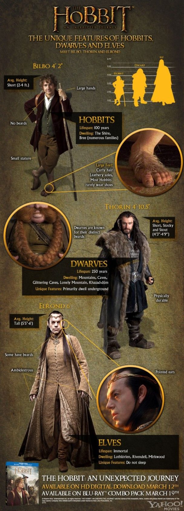 Data Chart : The Inhabitants of Middle Earth [infographic ...