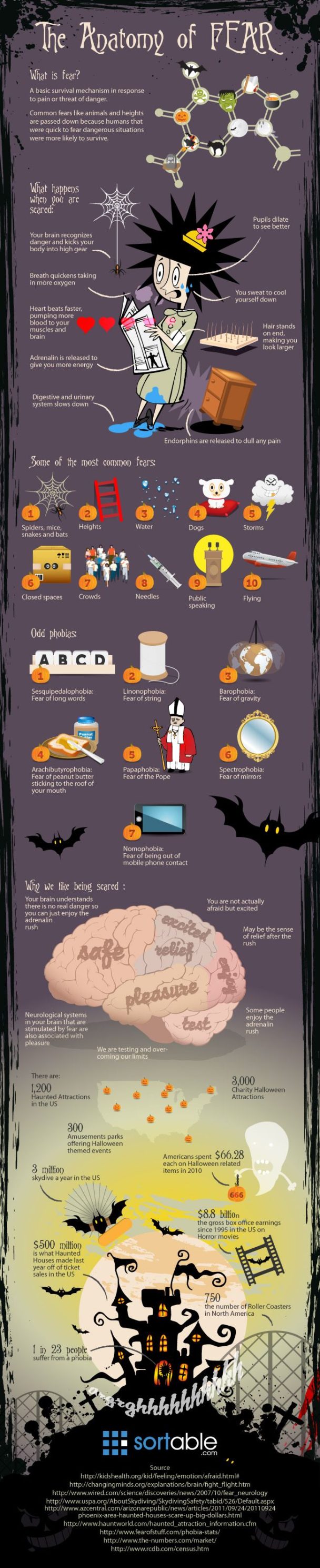 Data Chart : The anatomy of fear [Infographic - Infographic.tv - Number ...