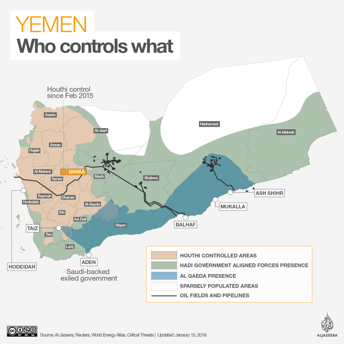 Infographic : Breakdown of the current situation in Yemen ...