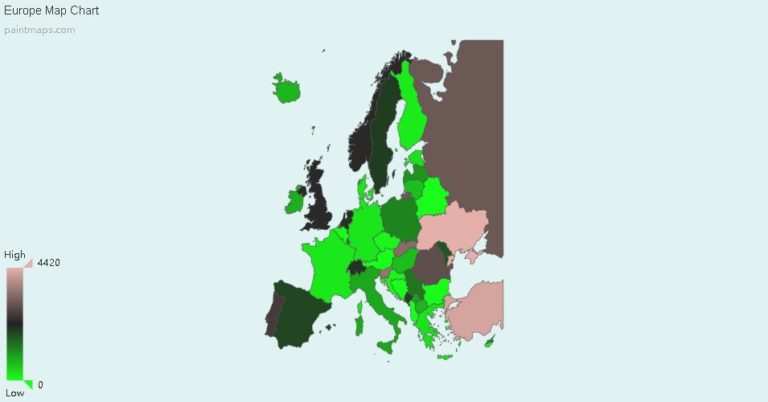 Map : Create Europe Map Charts, Online – Infographic.tv – Number one ...