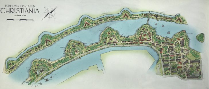 Map : Freetown Christiania in Copenhagen, Denmark. – Infographic.tv ...