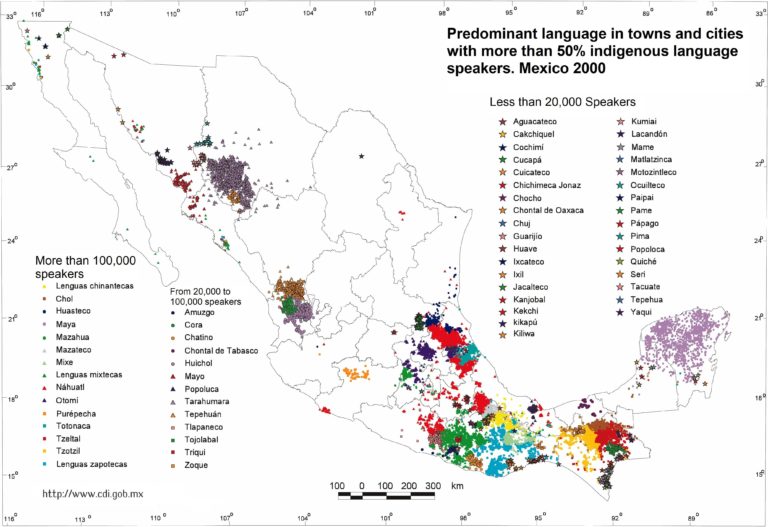 Map : Indigenous Linguistic Map of Mexico [4134 x 2837] – Infographic ...