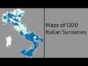 Map : Maps of 1200 Italian Surnames - Infographic.tv - Number one ...