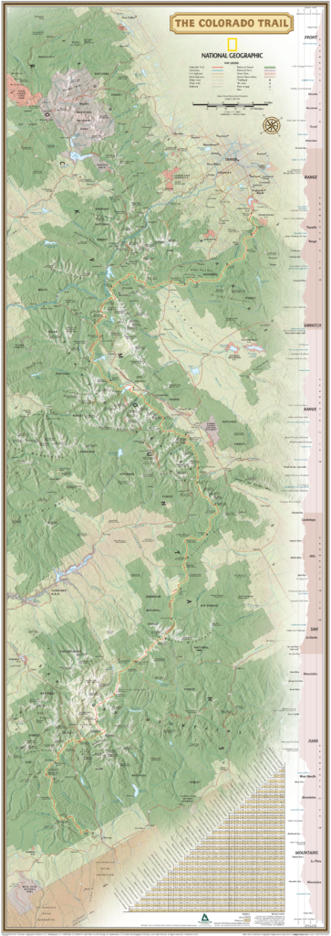Map : The Colorado Trail by Eric Janota – Infographic.tv – Number one ...