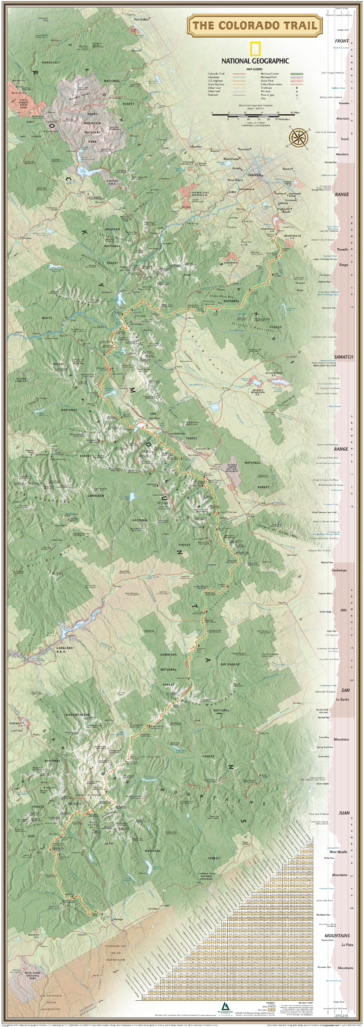 Map : The Colorado Trail by Eric Janota – Infographic.tv – Number one ...