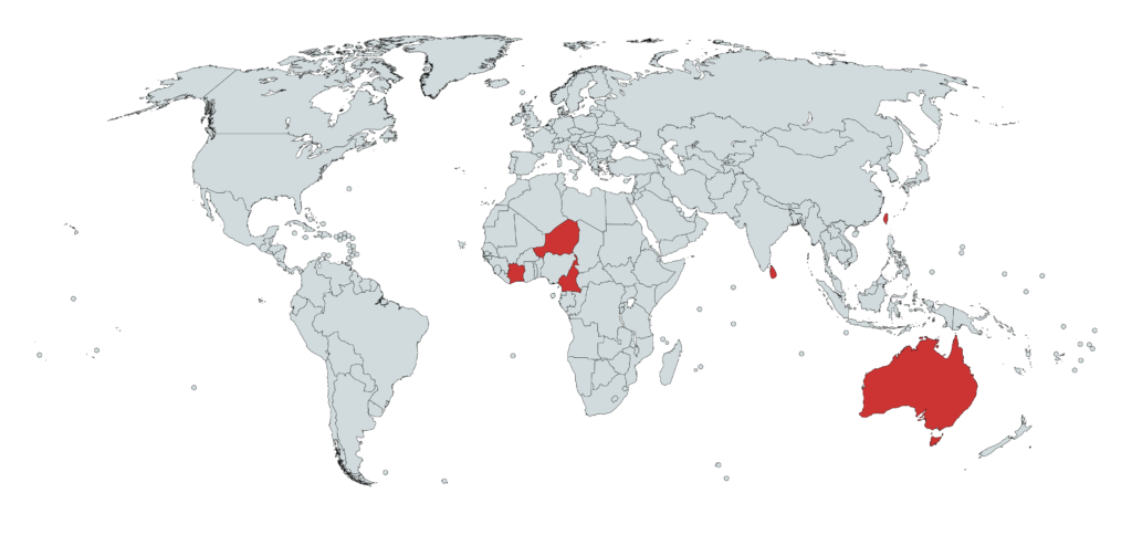 Map : The red countries have a similar population – Infographic.tv ...
