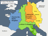 Map : Treaty of Verdun (843) – Infographic.tv – Number one infographics ...