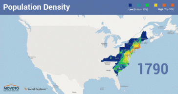 Map : U.S Population changes – Infographic.tv – Number one infographics ...