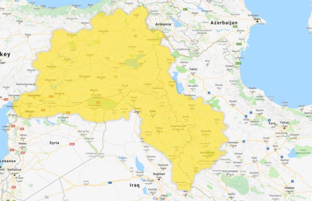 Map : kurdistan map - Infographic.tv - Number one infographics & data ...