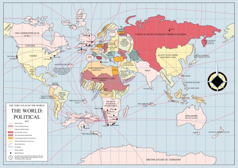 Map : politically incorrect Tory Atlas of the World – Infographic.tv ...