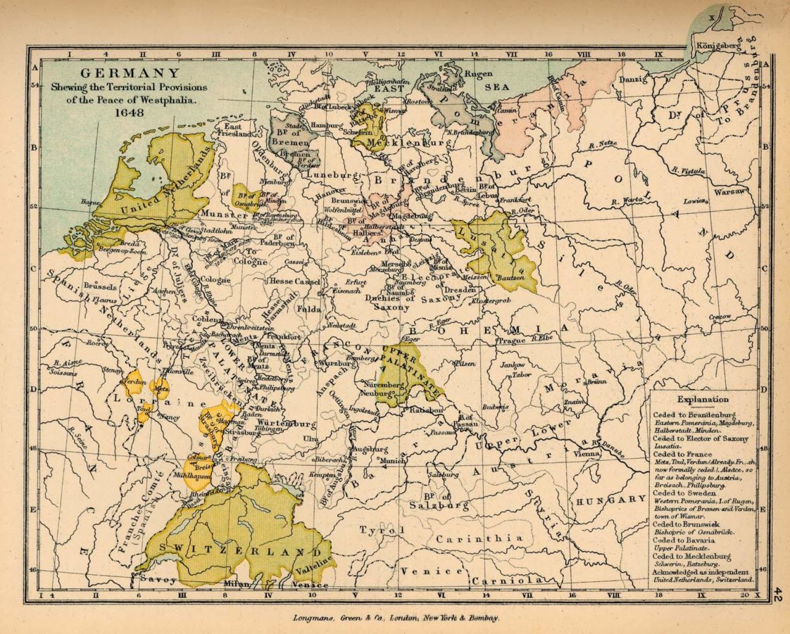 Visual : Germany Peace of Westphalia Territories, 1648 – Infographic.tv ...