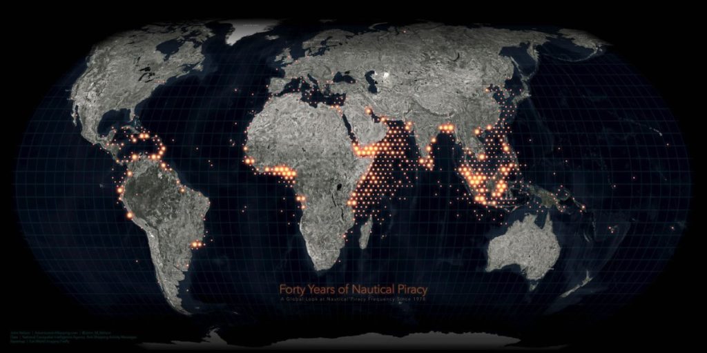 data visualization : 40 years (and 8,000 incidents) of nautical piracy ...