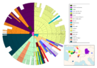 data visualization : All my known ancestors colored by their place of ...