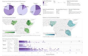 data visualization : Do Men or Women Own More Land in Ethiopia, Tanzania, and Nigeria? (Link to ...