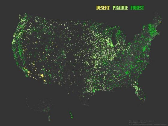 data visualization : Forest, Prairie, and Desert [OC] – Infographic.tv ...