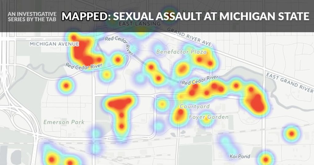 data visualization : Heat map of sexual assault crimes on a college ...