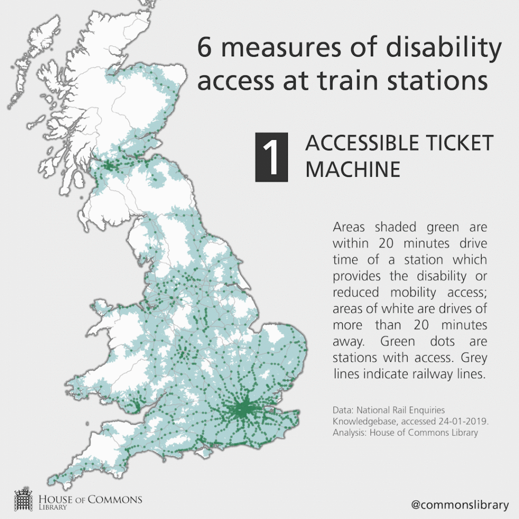 data visualization : How accessible are Britain’s train stations? [OC ...