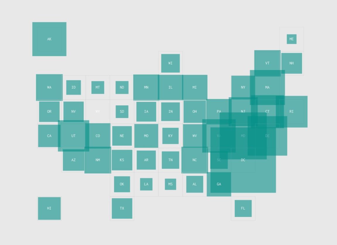 data visualization : Where Your Job is Most Popular – Infographic.tv ...