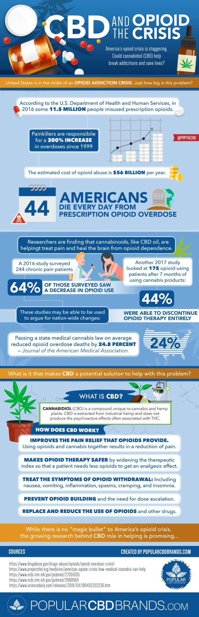 Infographic : CBD and the Opioid Crisis - Infographic.tv - Number one ...
