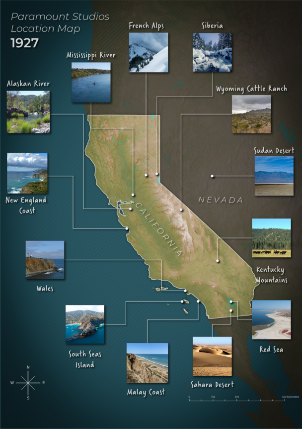 Infographic : Filming locations in California (with photos ...