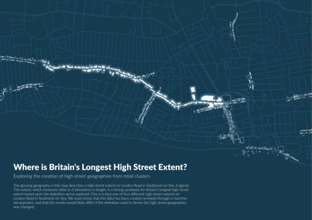 Map : @OrdnanceSurvey calculated Britains Longest High Street Extent ...
