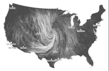 Map : A wind map of the U.S. right now – Infographic.tv – Number one ...