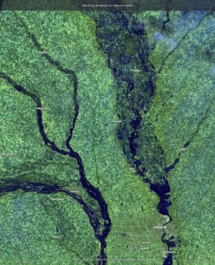 Map : After the flooding in Eastern Nebraska/Western Iowa ...