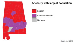 Map : Alabama ancestry map - Infographic.tv - Number one infographics ...
