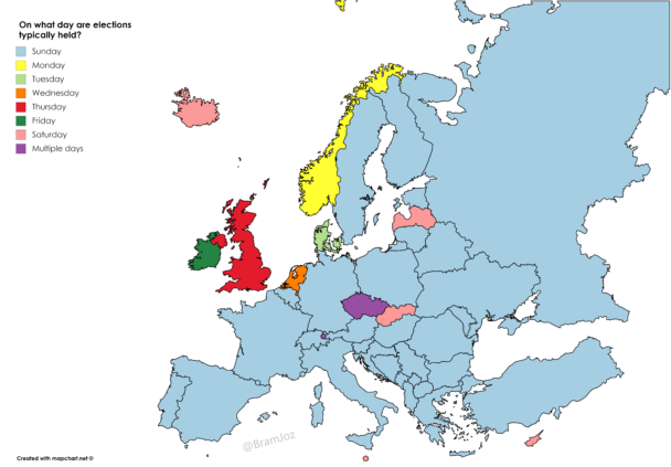 Map : Election day in Europe - Infographic.tv - Number one infographics ...