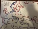 Map : Europe 1813, during the War of the Sixth Coalition, freehand ...