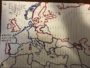Map : Europe 1813, during the War of the Sixth Coalition, freehand ...