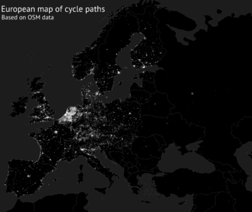Map : European map of cycle paths – Infographic.tv – Number one ...
