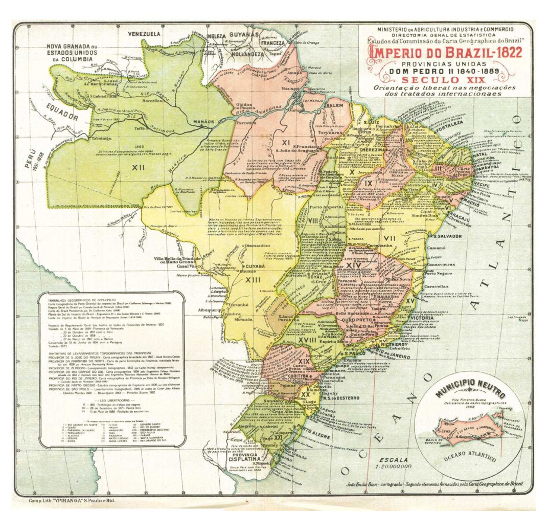 Map : Imperio Do Brazil – 1822 – Infographic.tv – Number one ...
