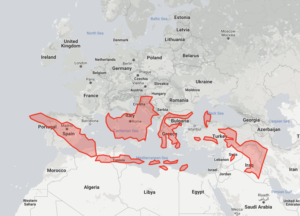 Map : Indonesia over the Mediterranean – Infographic.tv – Number one ...