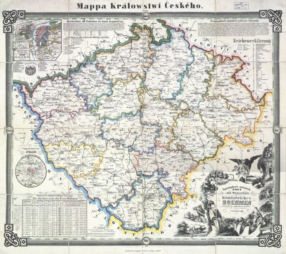 Map : Kingdom of Bohemia, 1847 – Infographic.tv – Number one ...