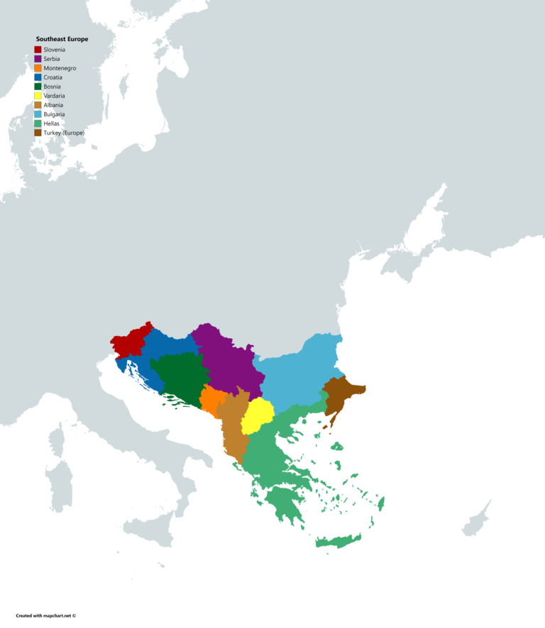 Map : Map of Southeast Europe to Anger Everyone from Southeast Europe ...
