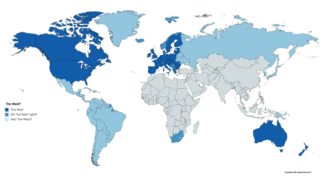 Map : Map of “The Western World”? – Infographic.tv – Number one ...