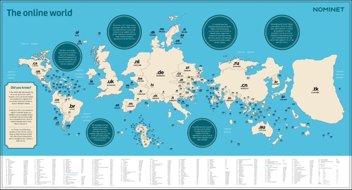 Map : Map of the Online World – Infographic.tv – Number one ...