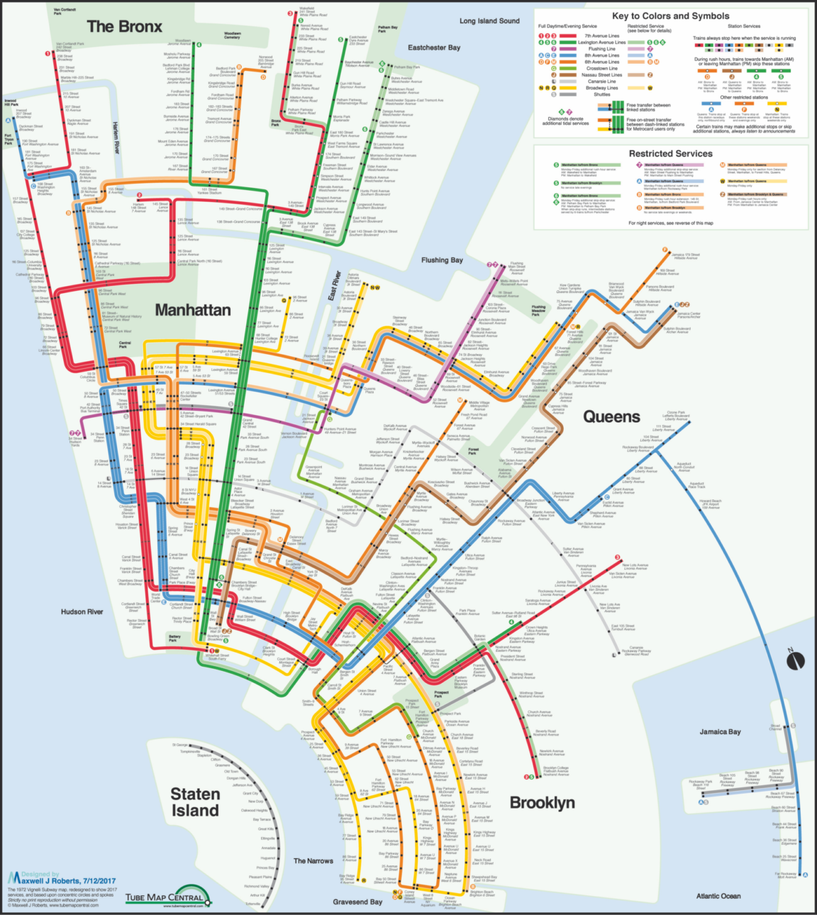 Map : NYC subway map Massimo Vignelli Style - Infographic.tv - Number one infographics & data ...