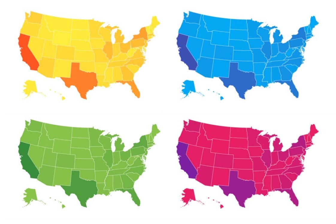 Map : New: Globe and Albers USA support in React-Simple-Maps v.0.11 ...