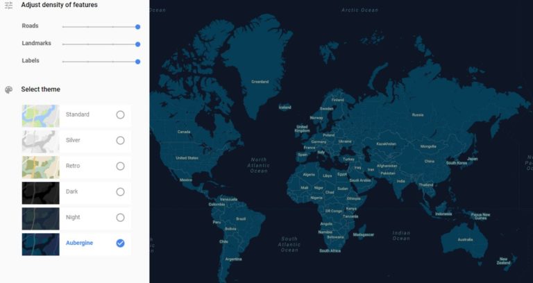 Map : Printing high-res customizable world map posters with Google Maps ...
