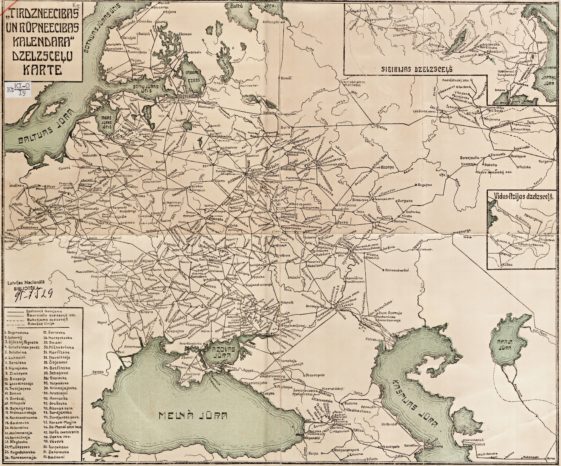 Map : Railway map of Russian Empire (LV) – 1910 – Infographic.tv ...